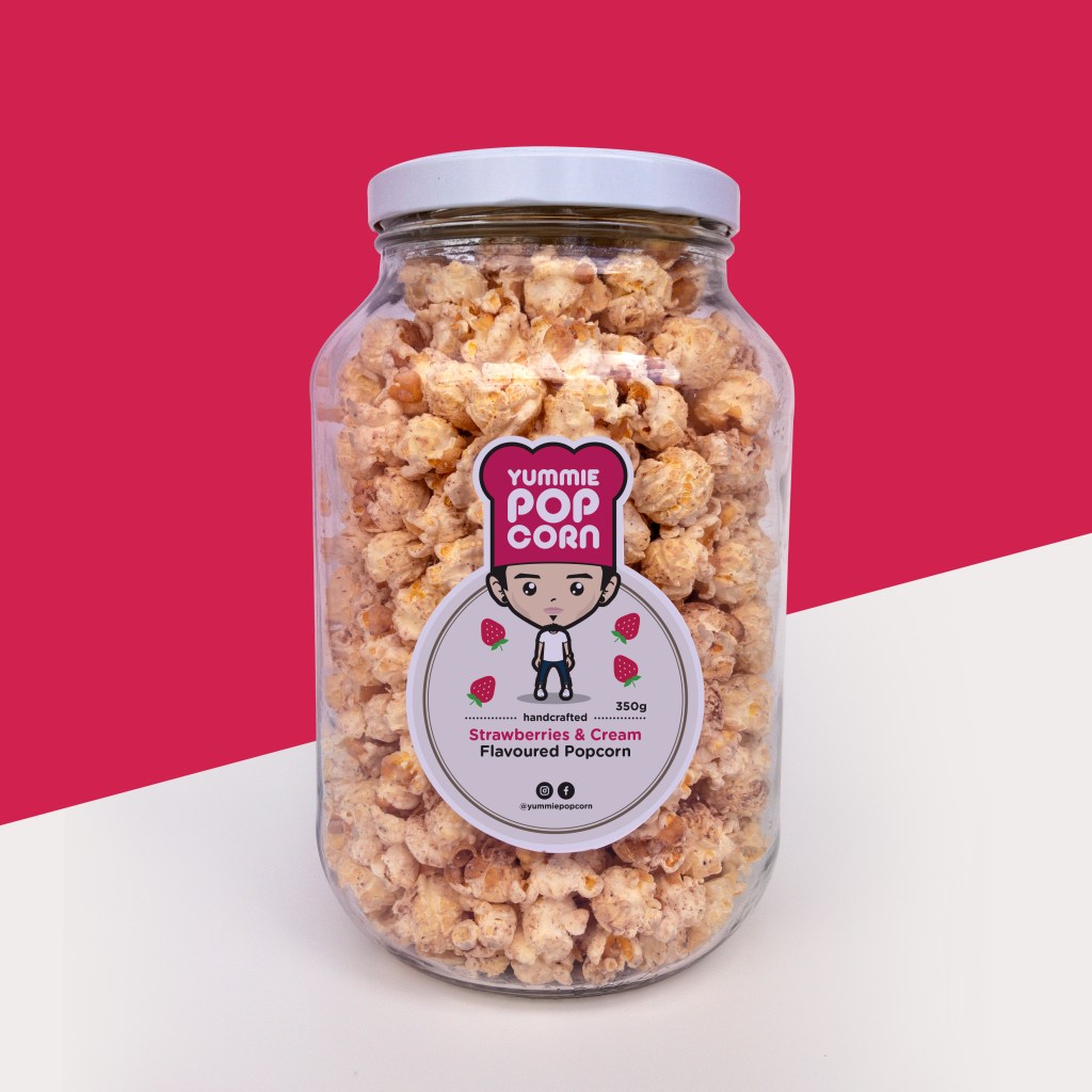 Strawberries and Cream Popcorn 350g - smecpt