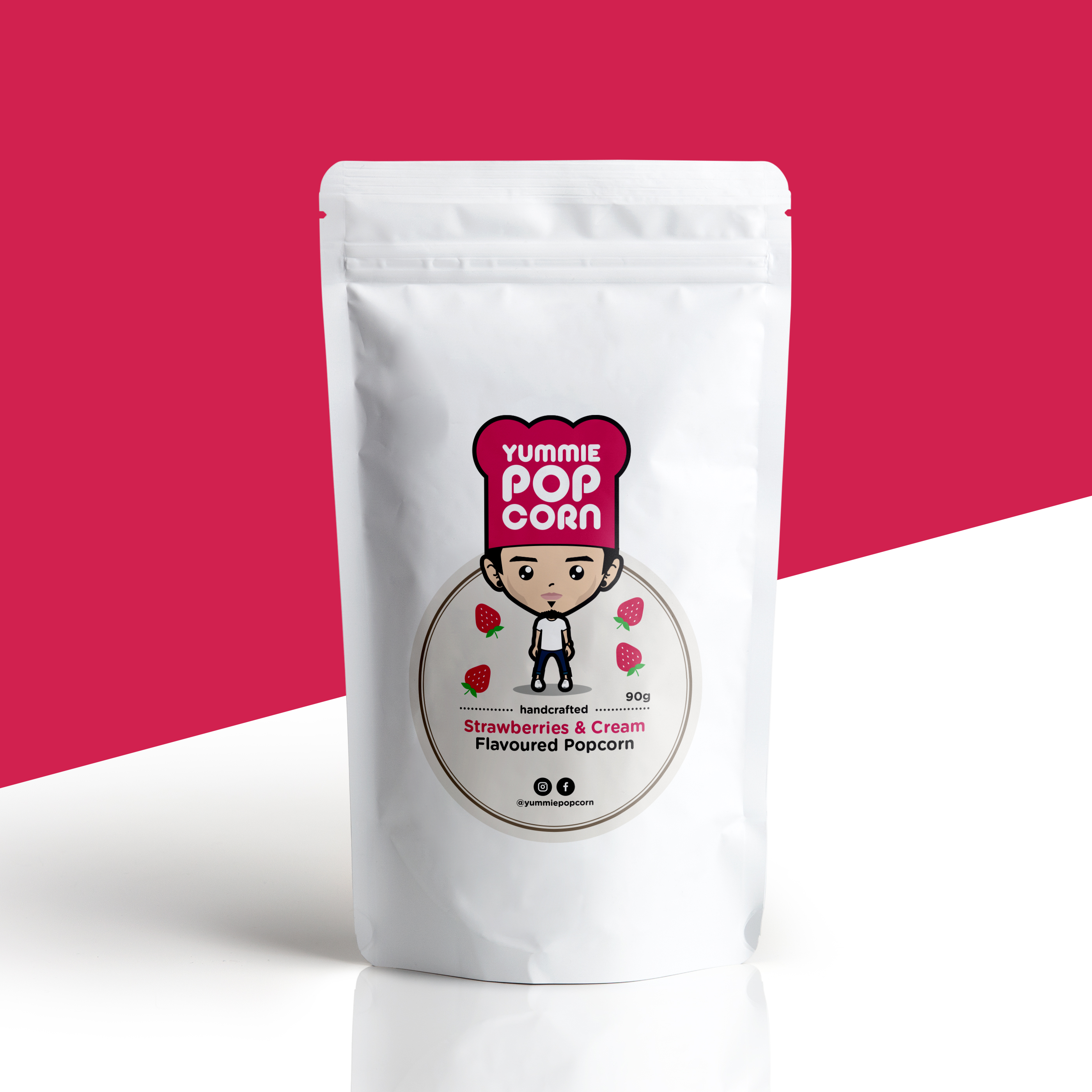 Strawberries and Cream Popcorn 90g - smecpt